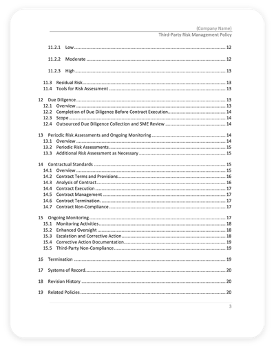 Third-Party Risk Management Policy Template