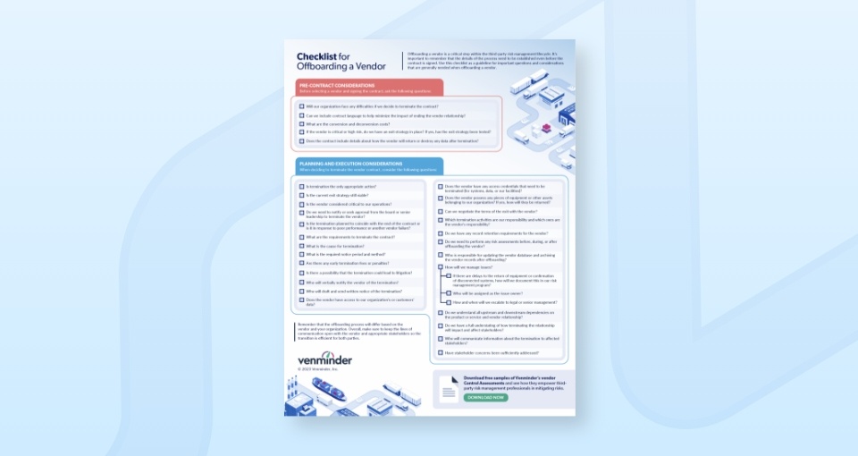 Vendor Offboarding