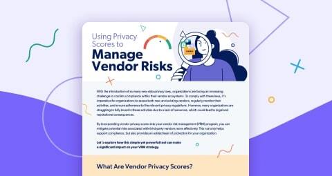 Using Privacy Scores to Manage Vendor Risk