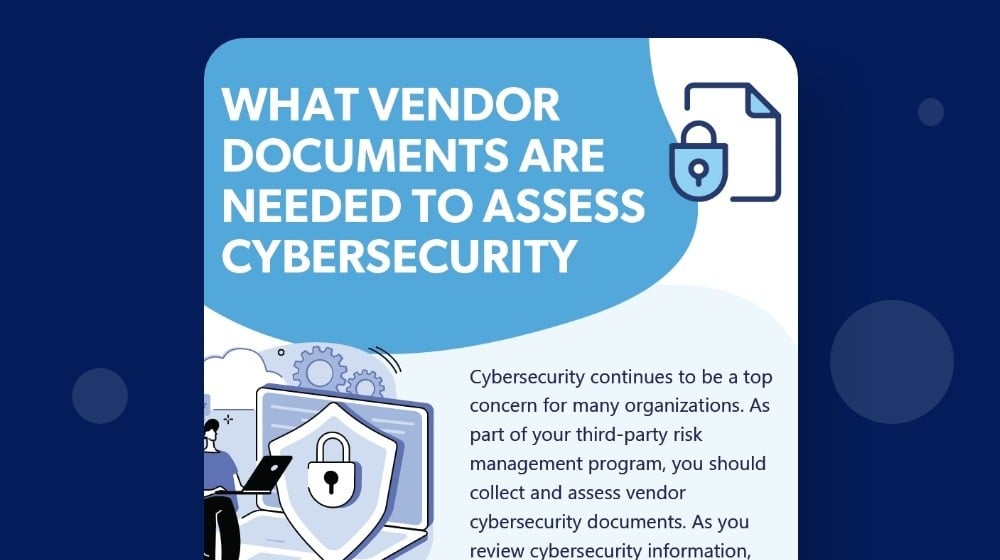 What Vendor Documents Are Needed to Assess Cybersecurity