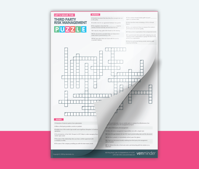 Let's Solve the Third Party Risk Management Puzzle