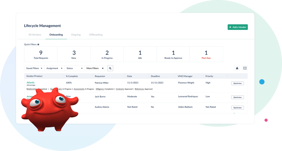 New Vendor Onboarding Workspace