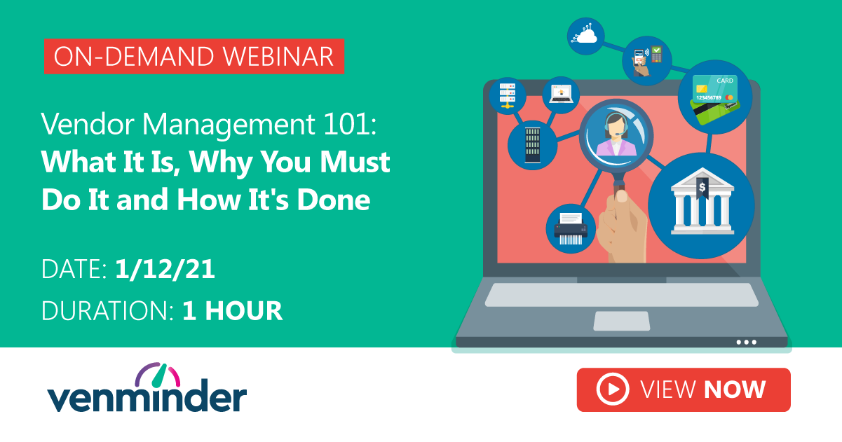 Vendor Management 101 Webinar