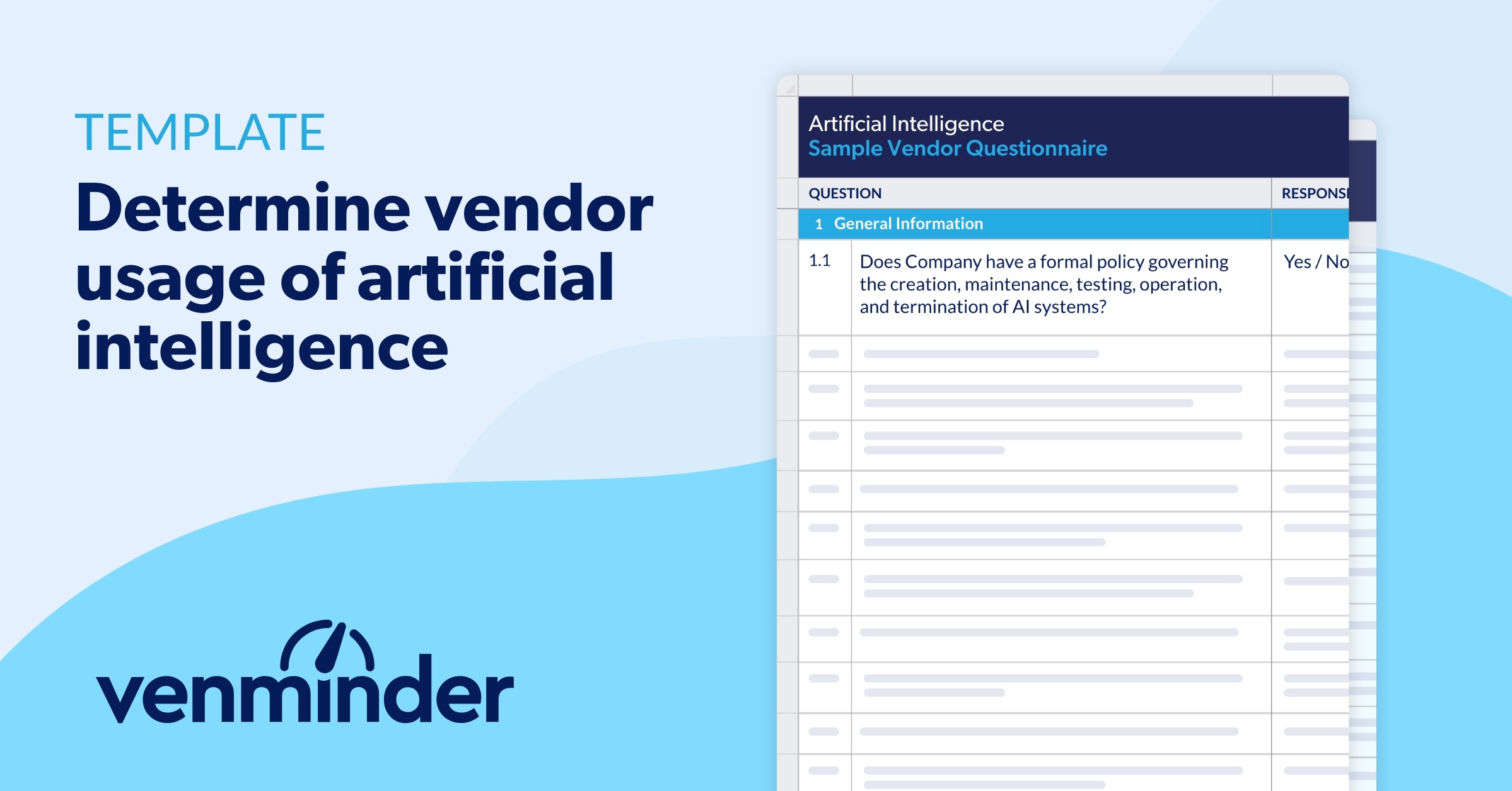 Artificial Intelligence Sample Vendor Questionnaire